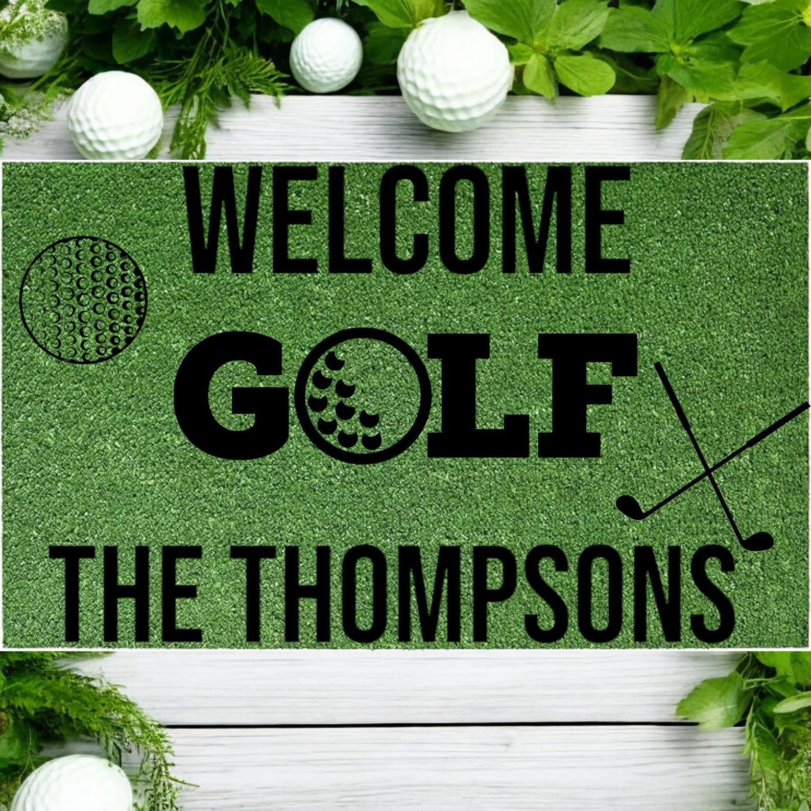 Custom Golf Doormat, Custom Golf Decor, Golf Gift, Golf Gift for Man ...