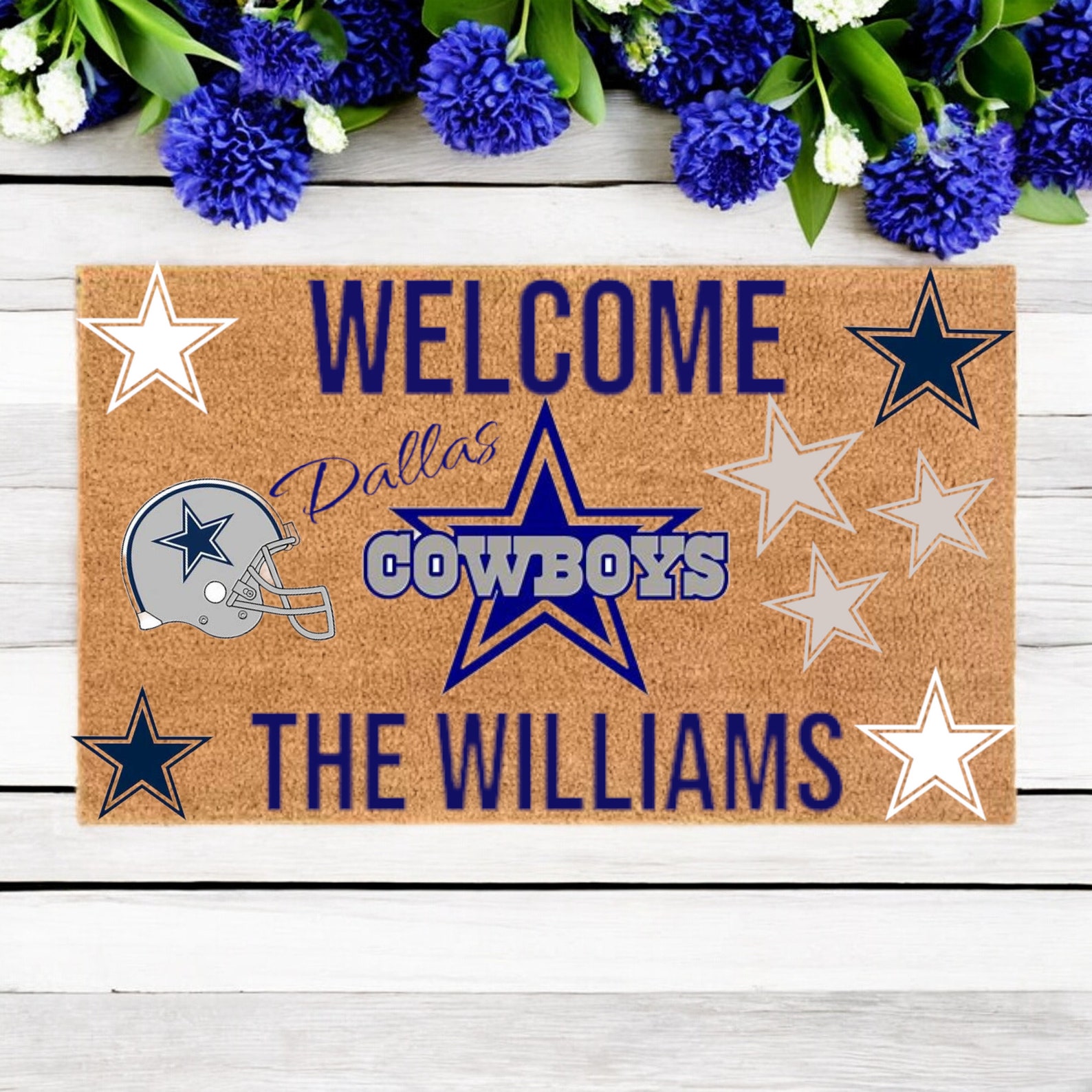 Dallas Cowboys Doormat, NFL Doormat, Cowboys Doormat, Custom Dallas ...