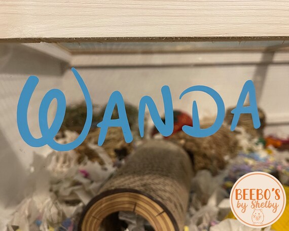 Personalised Cage Name Decal Sticker for Cages/tanks Hamster - Etsy