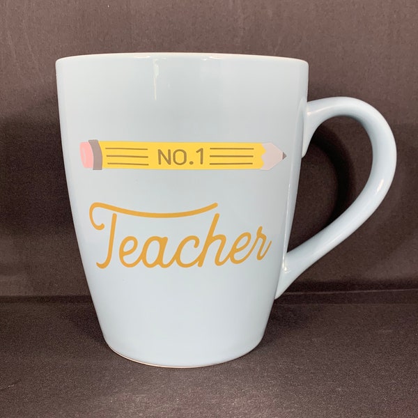 Number 1 Teacher - Etsy