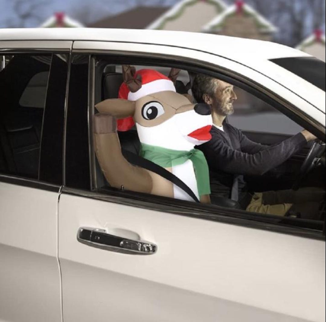 Reindeer Car Buddy Inflatable, Christmas Decoration, Car Decoration ...