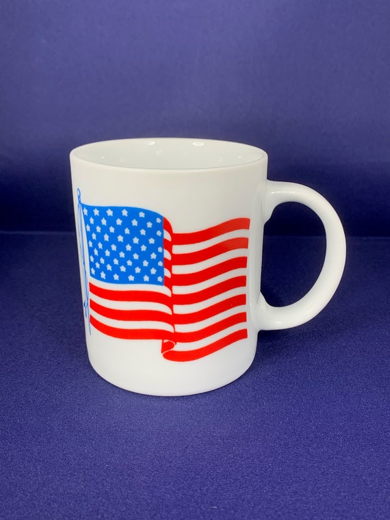 Proud to be an American Coffee Cup American Flag Coffee Mug | Etsy