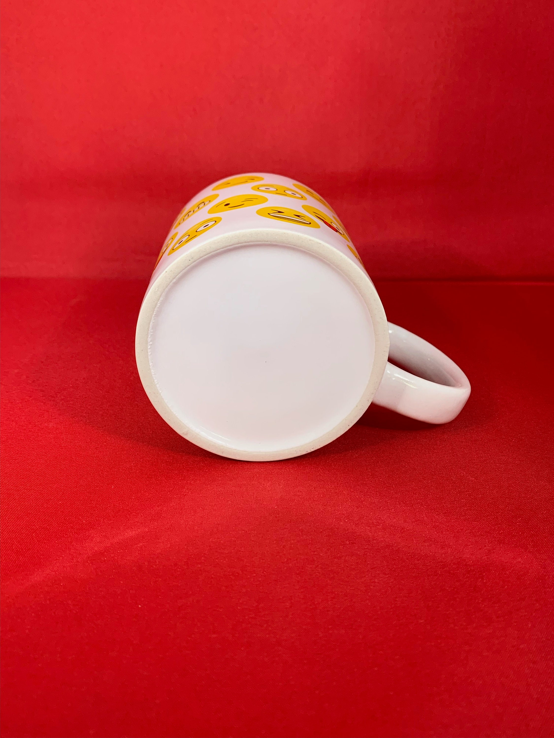 Fun Emoji Faces Coffee Mug, Emoji Laughing Face, Tongue Face, Smirk ...