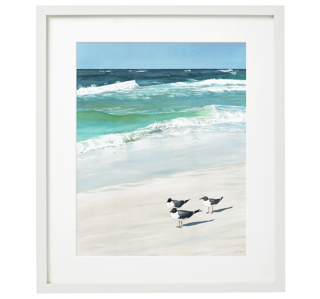 Grayton Beach Florida, (original Watercolor Painting Artwork) Unframed ...