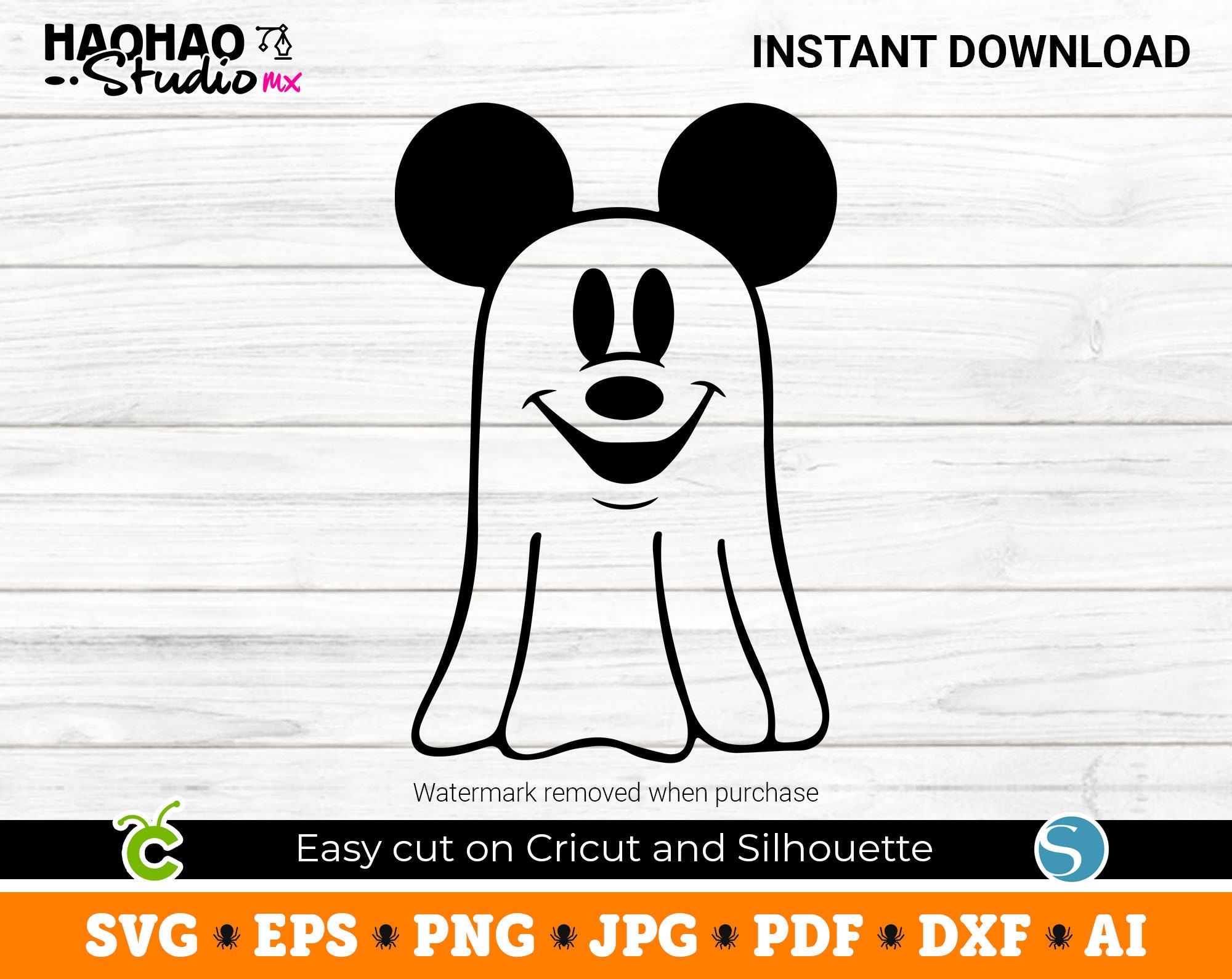 Ghost Mouse, Ghost Svg, Ghost Mouse Svg, Halloween SVG, Digital ...