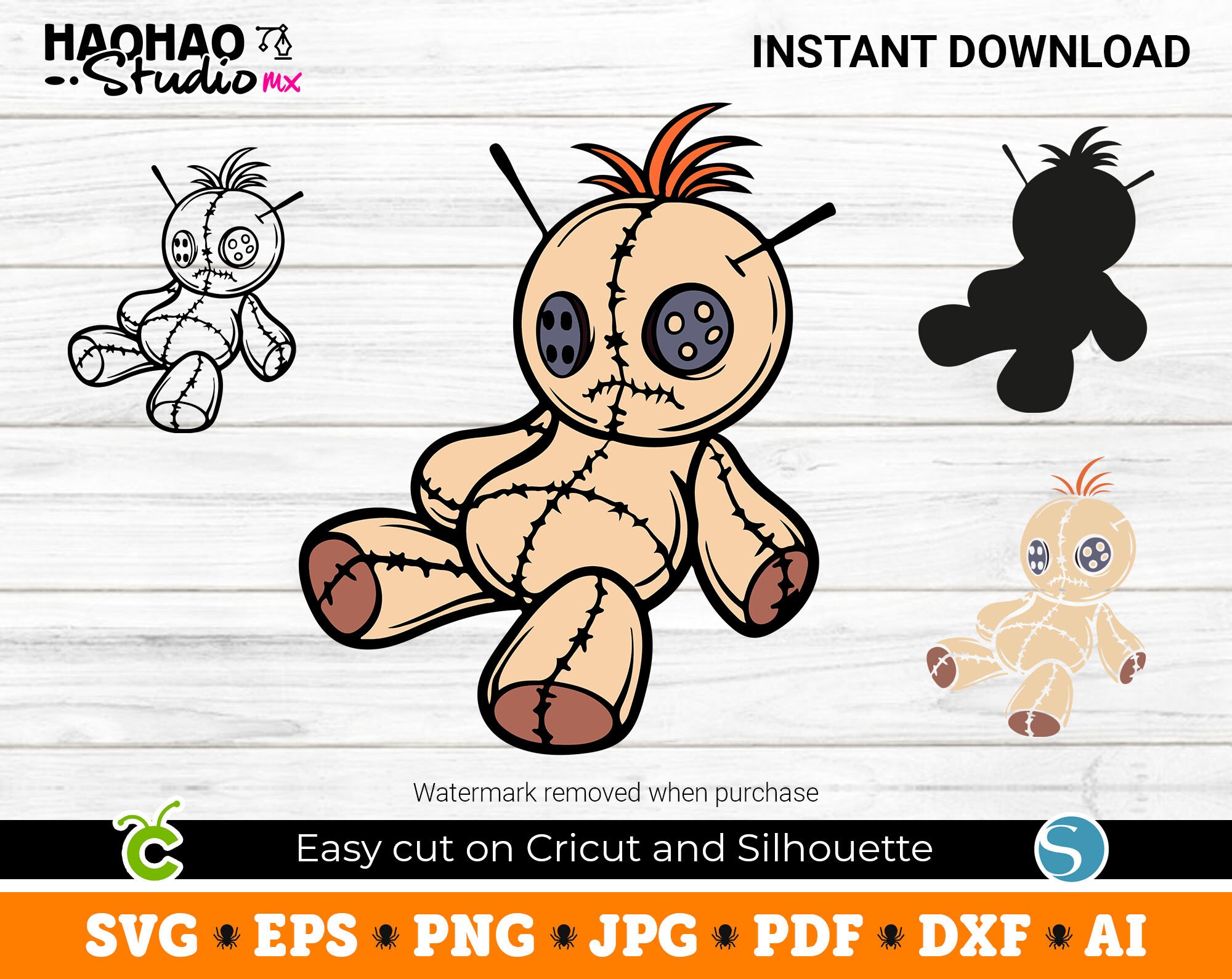 Voodoo Doll, Voodoo Svg, Voodoo Png, Halloween SVG, Digital Download ...