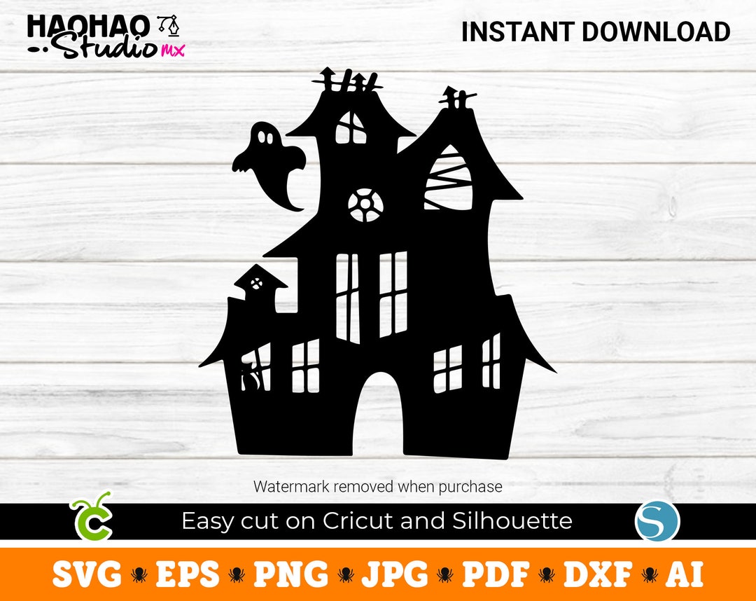 Haunted House, Haunted House Svg, Halloween SVG, Digital Download, Svg ...