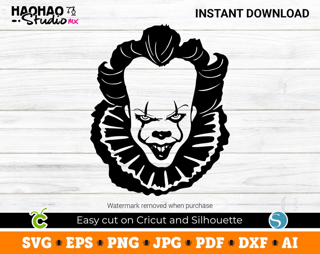 Pennywise, It, Pennywise Svg, Pennywise Shirt, Halloween SVG, Digital ...