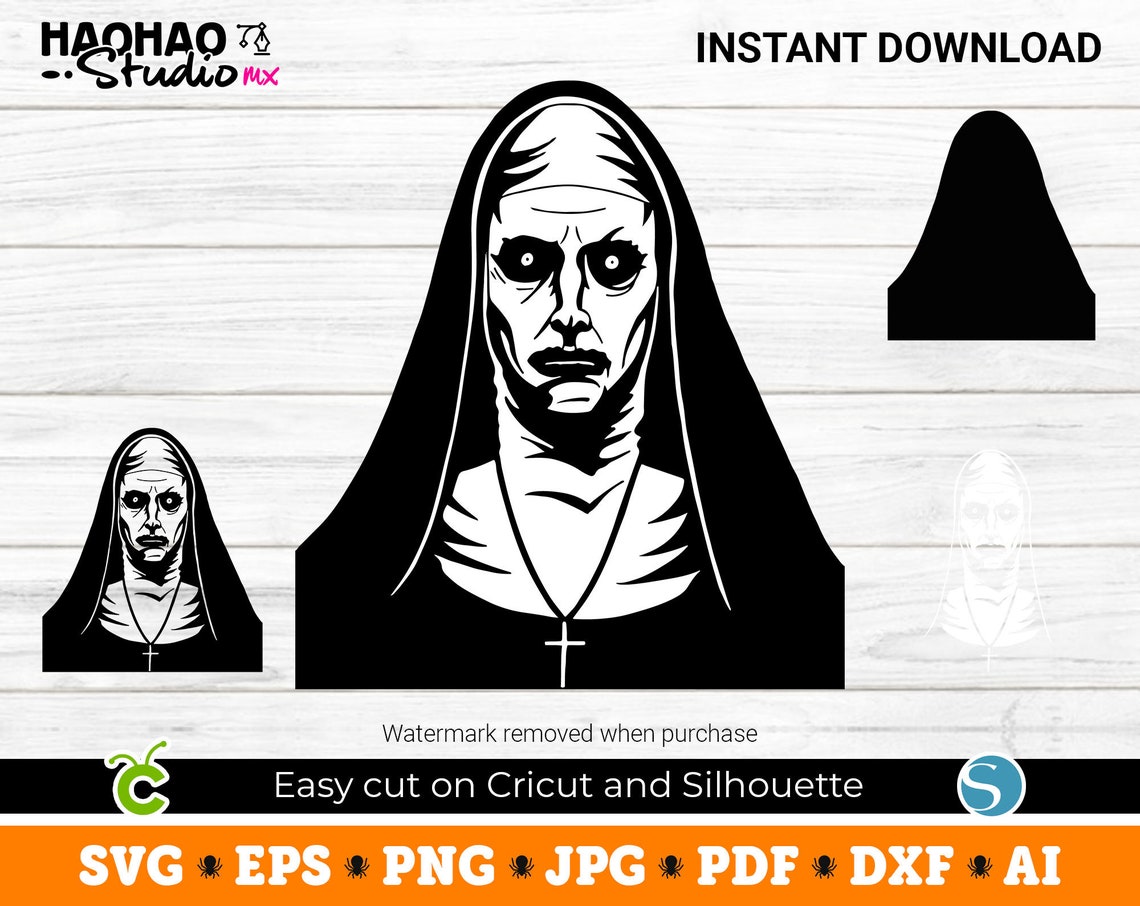 The Nun The Conjuring The Nun svg Halloween SVG Digital - Etsy México