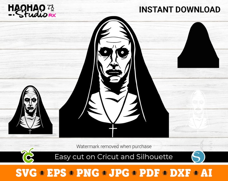 The Nun, the Conjuring, the Nun Svg, Halloween SVG, Digital Download ...