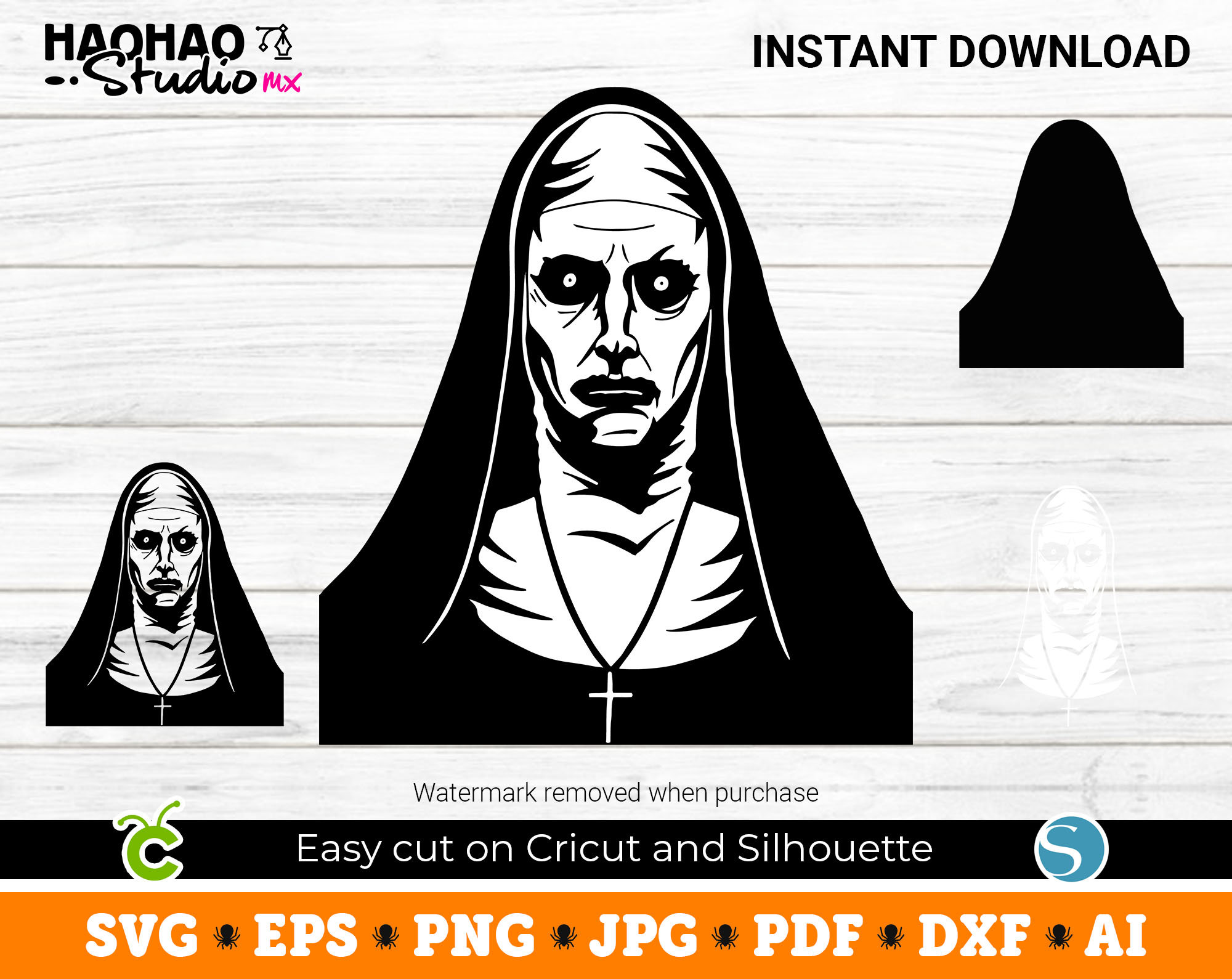 The Nun, the Conjuring, the Nun Svg, Halloween SVG, Digital Download ...