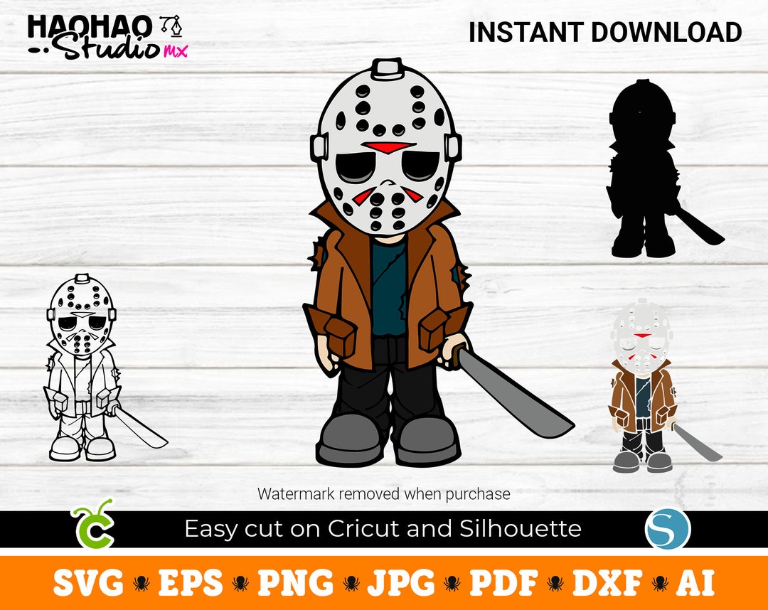 Jason Voorhees, Friday the 13th, Jason Svg, Halloween SVG, Digital ...