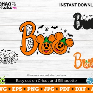 Boo Mouse, Pumpkin Svg, Boo Pumpkin, Halloween SVG, Digital Download ...