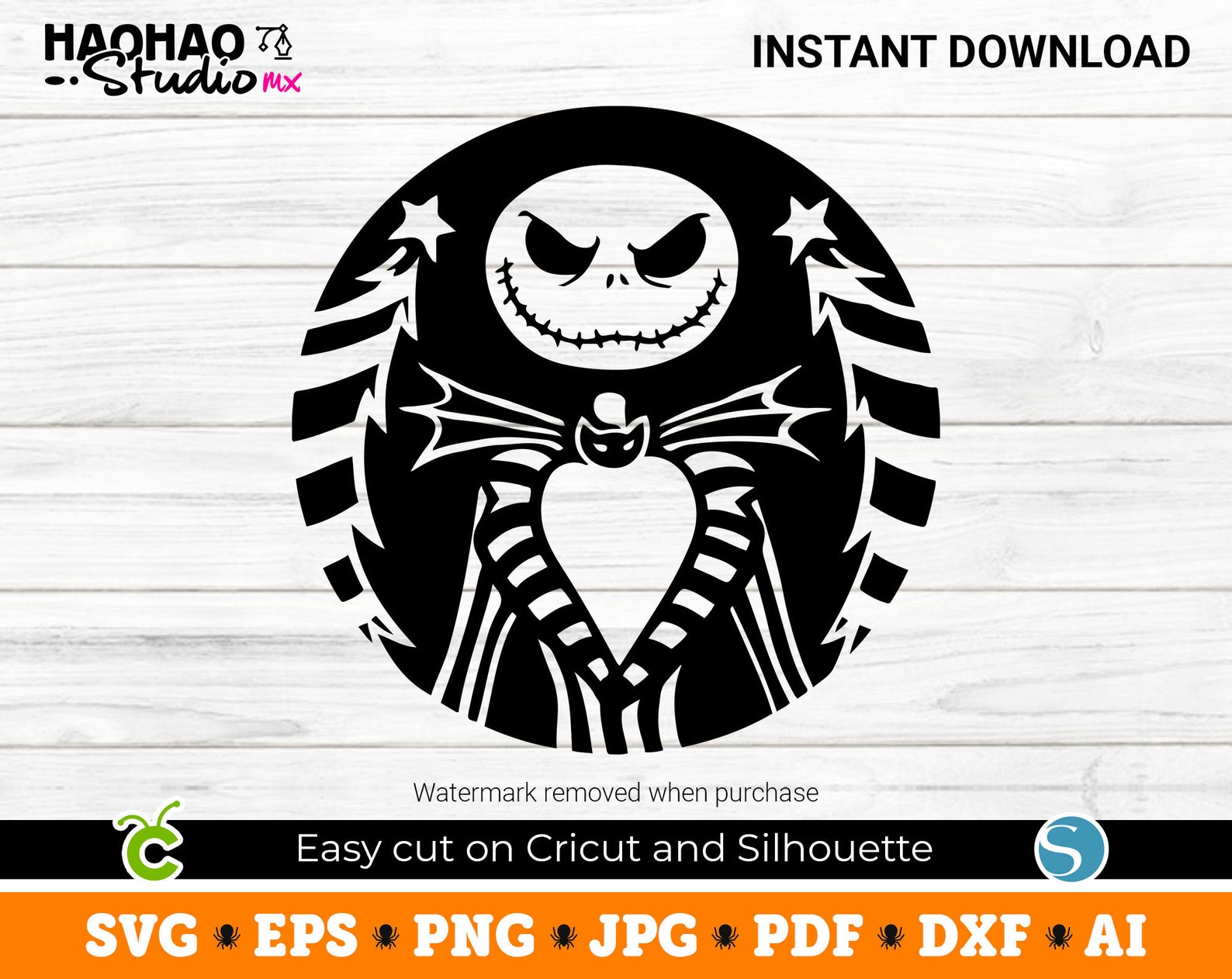 Jack Skellington, Jack Skellington Svg, Halloween SVG, Digital Download ...