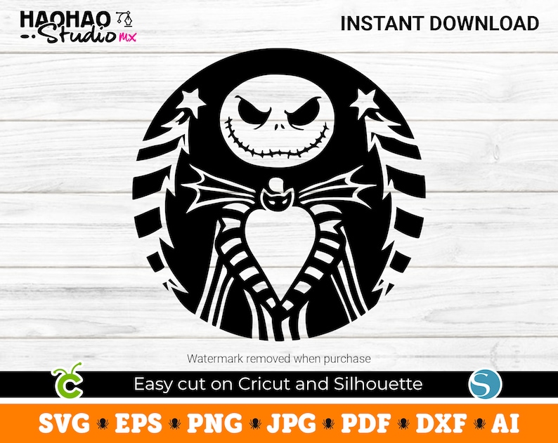 Jack Skellington, Jack Skellington Svg, Halloween SVG, Digital Download ...