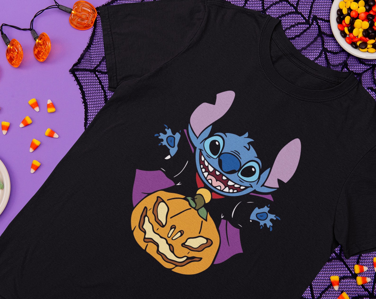 Stitch Halloween, Stitch Pumpkin, Stitch Svg, Halloween SVG, Digital ...