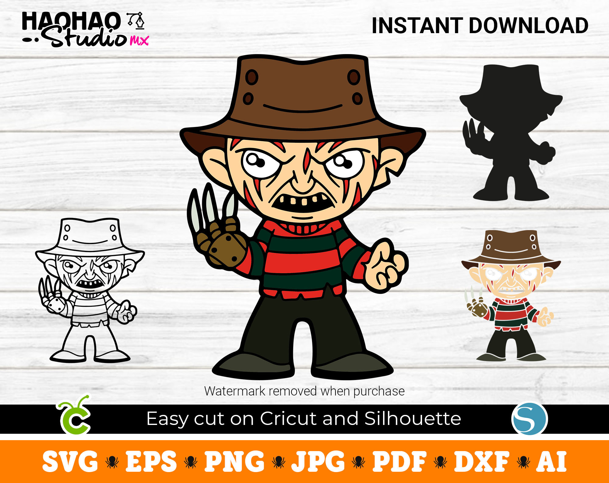 Freddy Krueger, Elm Street, Freddy Svg, Halloween SVG, Digital Download ...