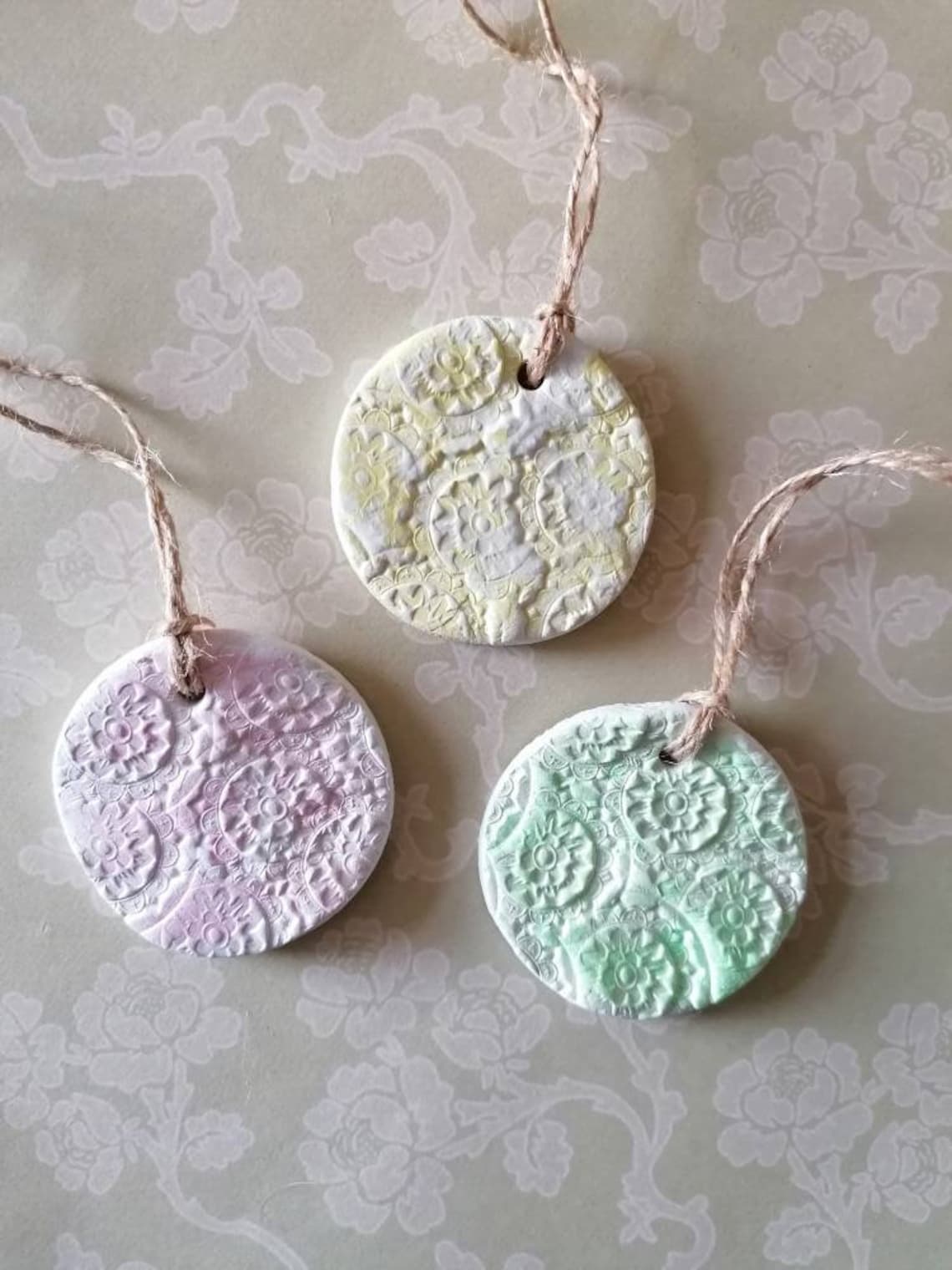Gift Tags Ceramic Gift Tags Clay Decorations Easter Decorations Easter ...
