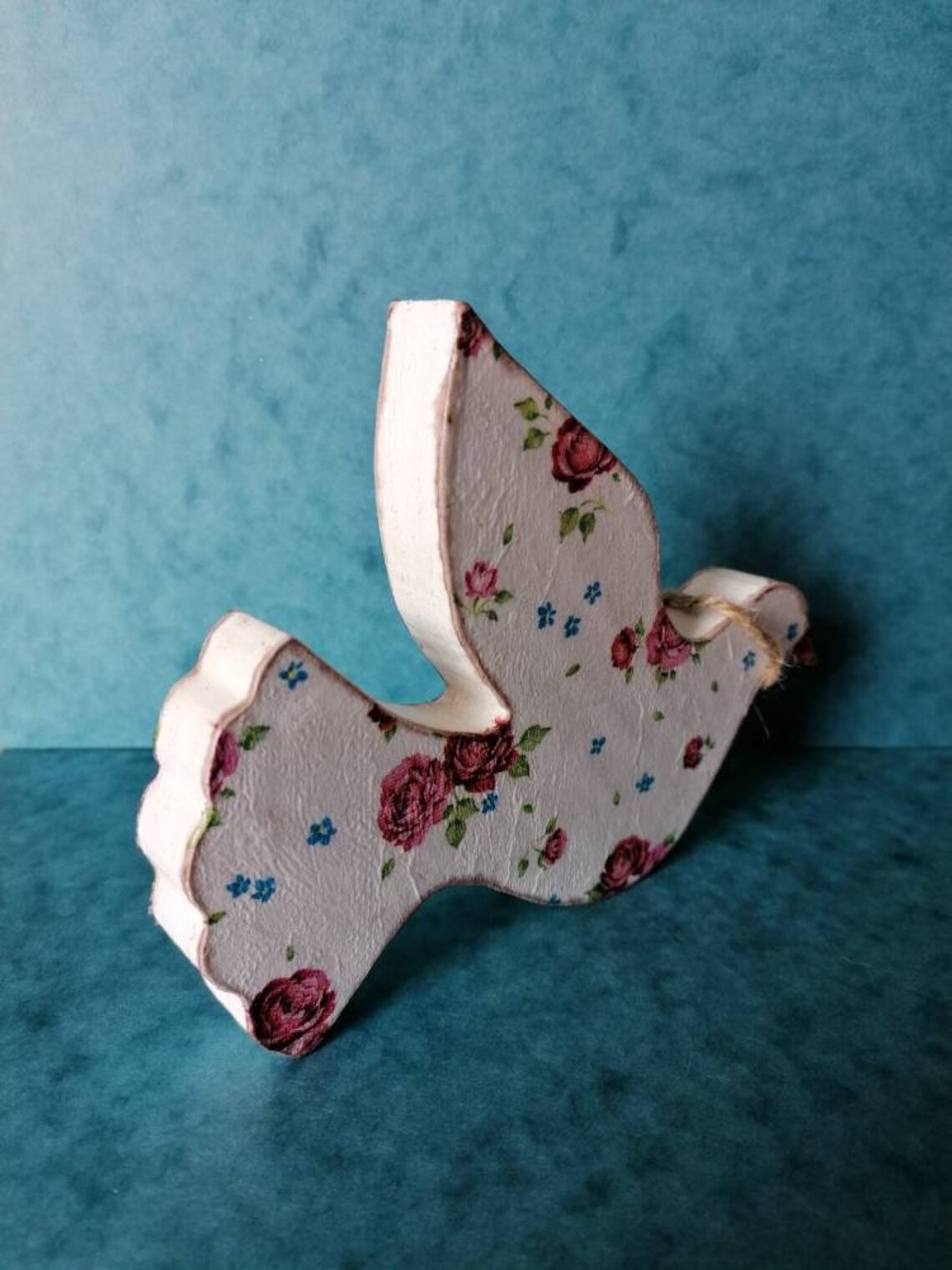 Chunky Wooden Dove Freestanding Wooden Dove Hand Painted - Etsy UK