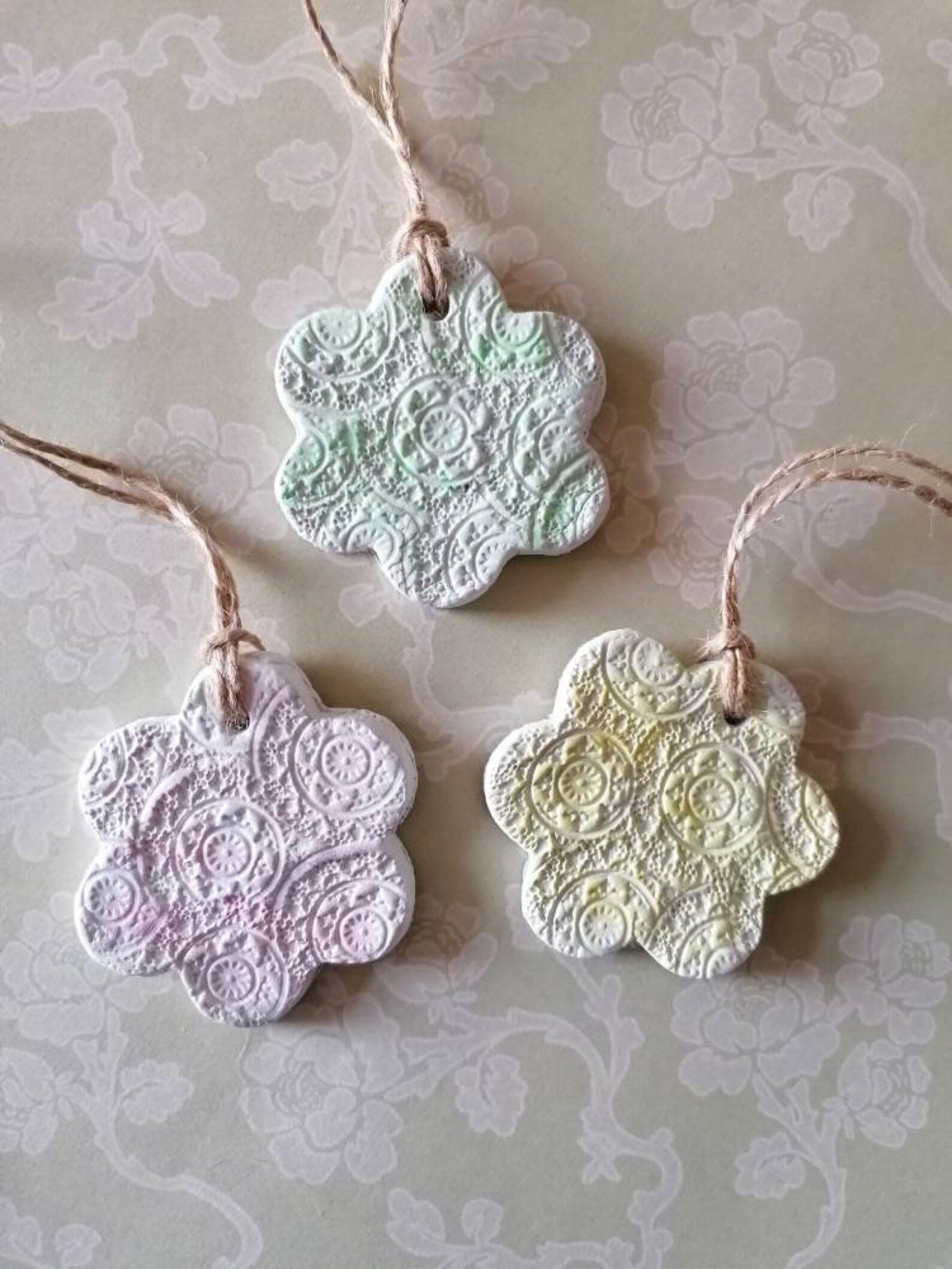 Gift Tags Ceramic Gift Tags Clay Decorations Easter Decorations Easter ...