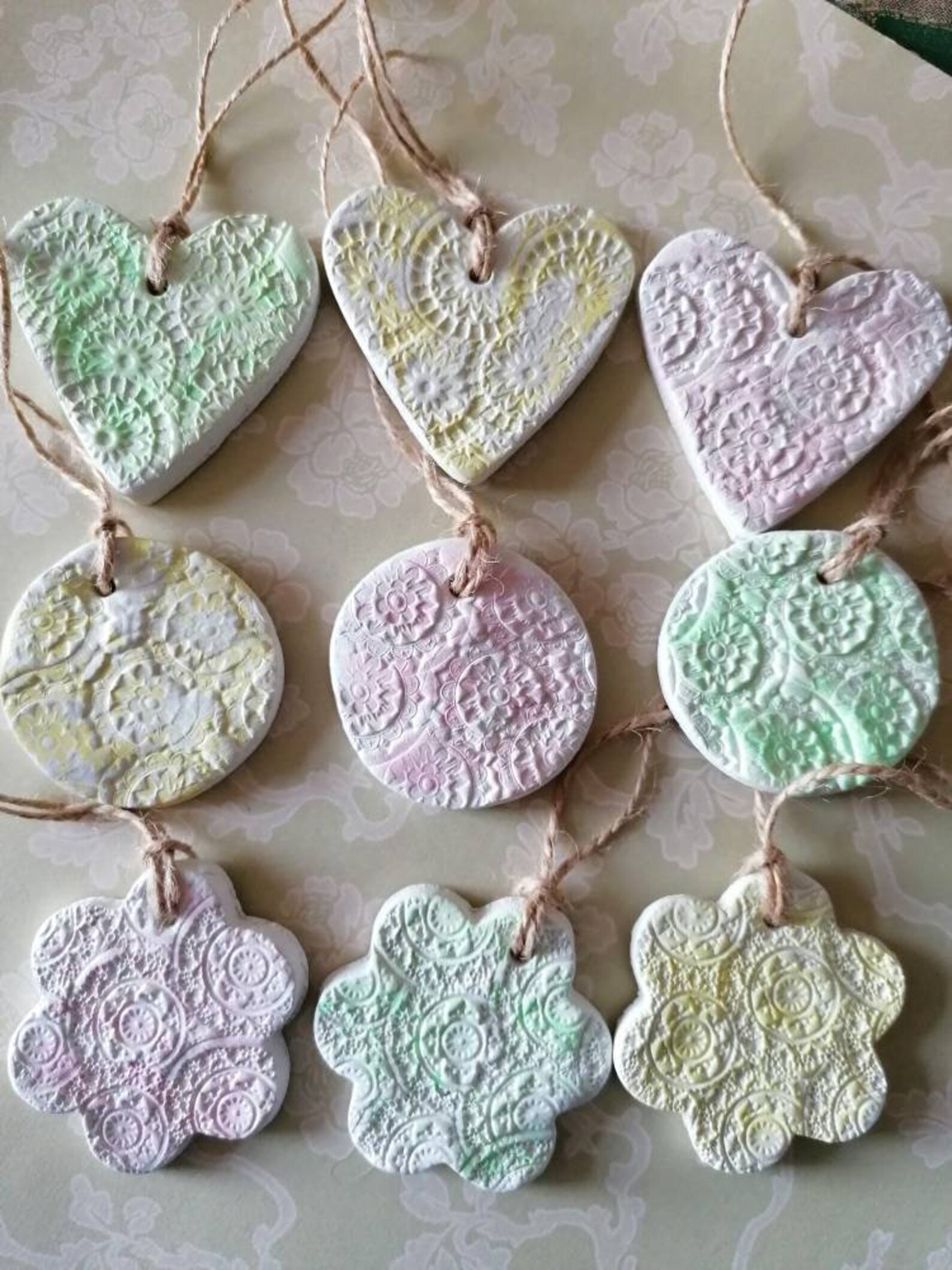 Gift Tags Ceramic Gift Tags Clay Decorations Easter Decorations Easter ...