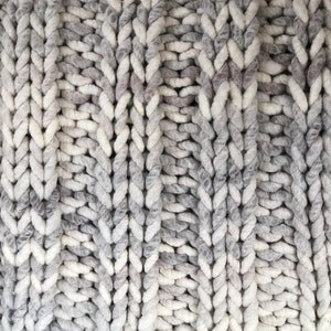 Super Bulky Knit Blanket 100% Thick Merino Wool Super - Etsy