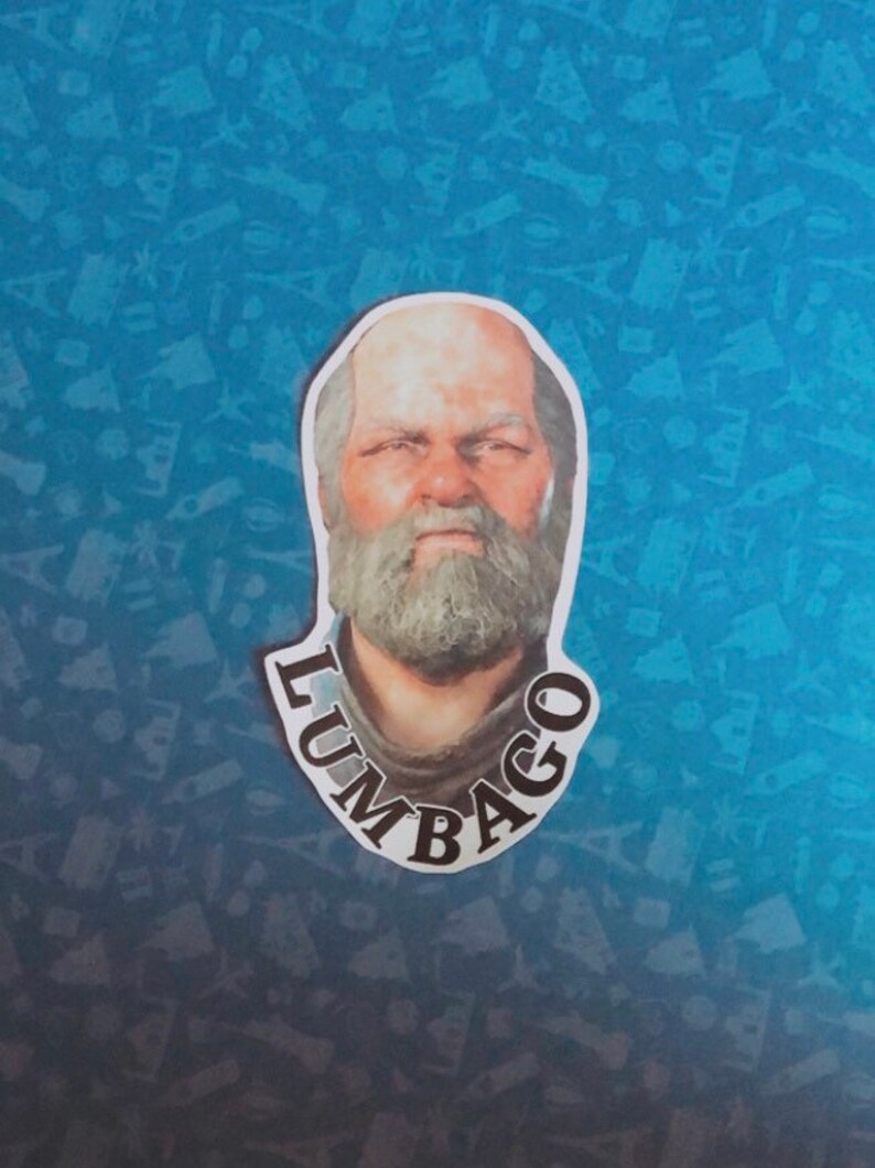 Uncle From Red Dead Redemption lumbago Large Stickers - Etsy UK