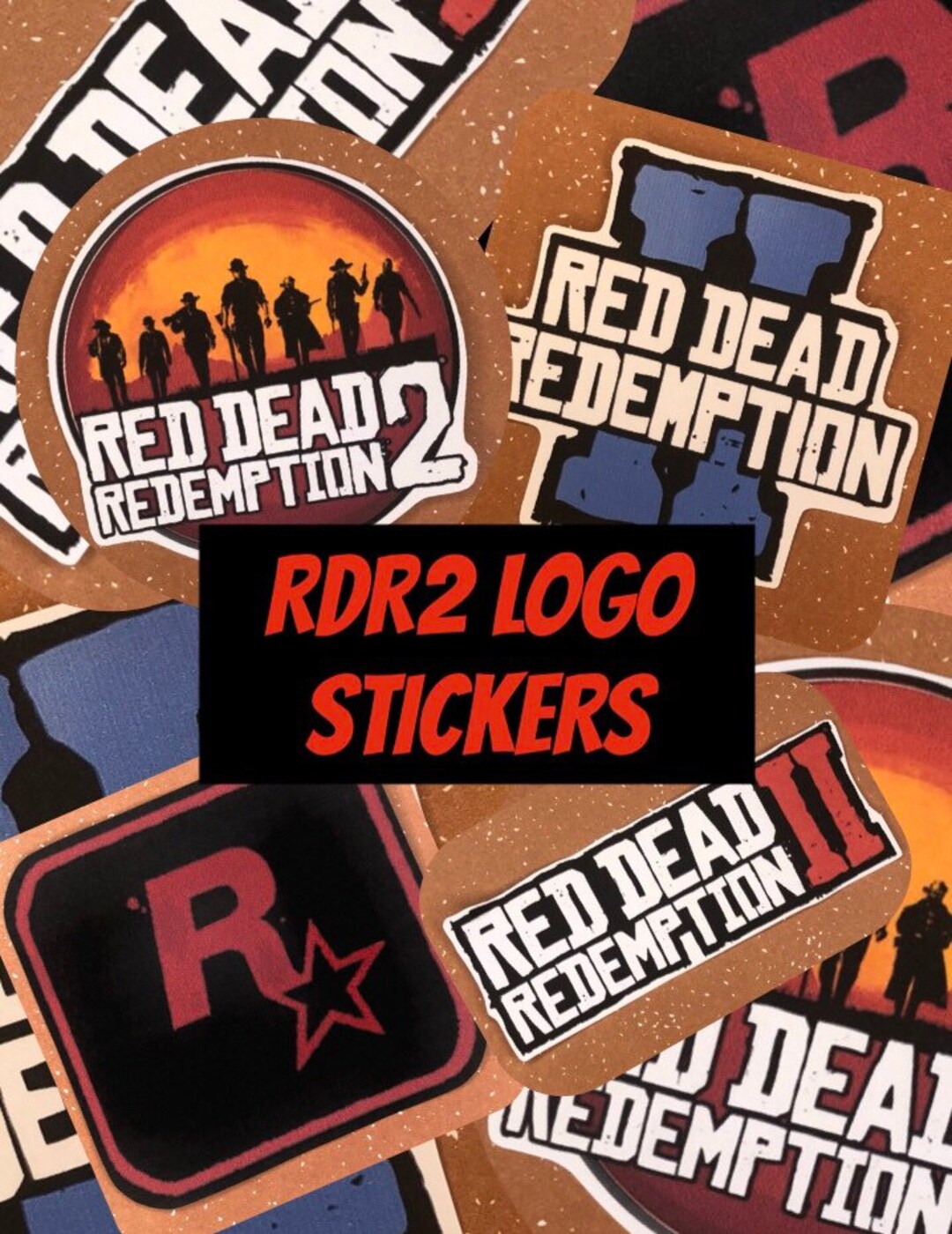 RDR2 Rockstar Games Large Logo Stickers - Etsy UK