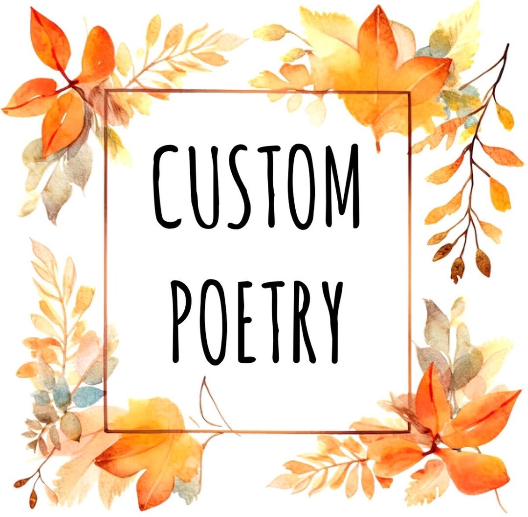 Custom Poetry Personalised Poem for Any Occasion/birthday/mothers Day ...