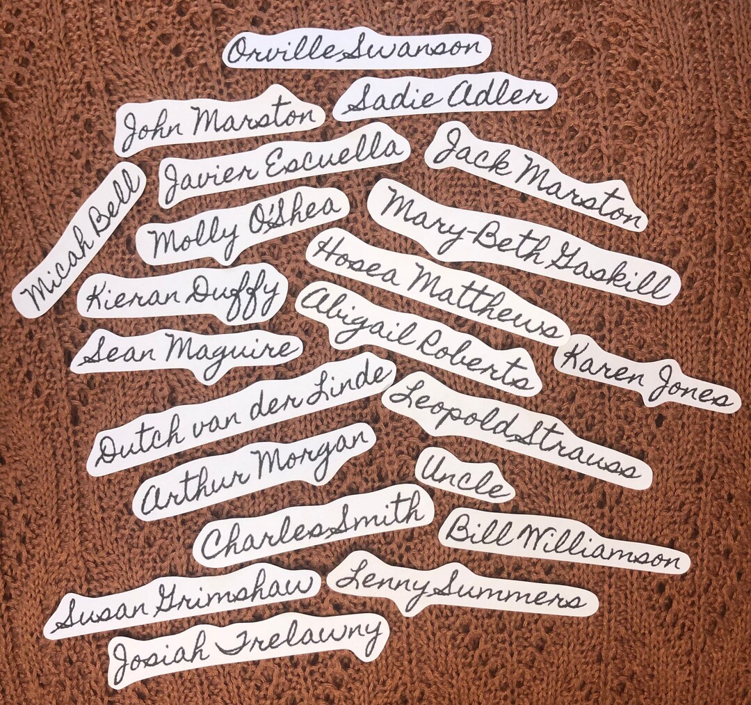 RDR2 Stickers Gang Signatures - Etsy