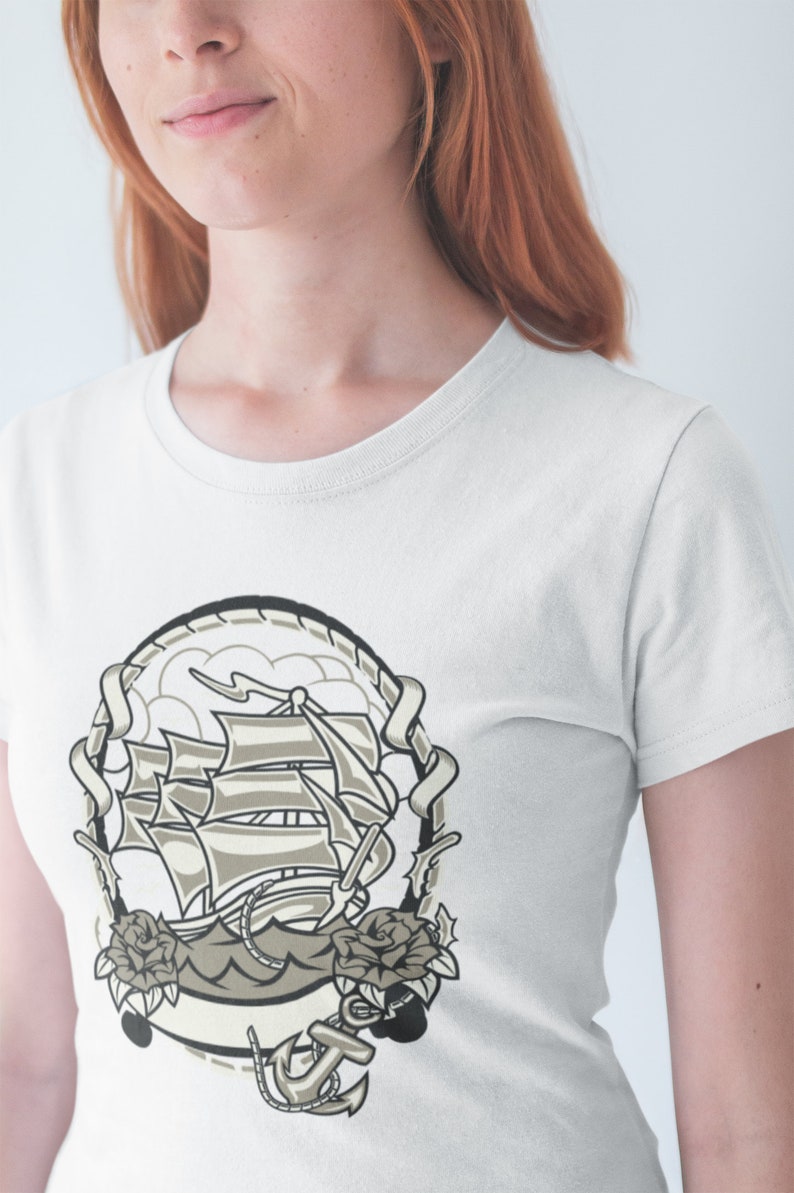 Sailing Ship T-shirt Shirt for Sailor Sea Life Pirate Ship - Etsy