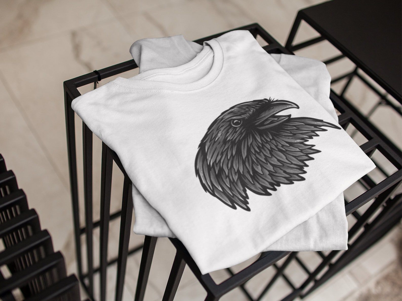 Rise of the Raven T-shirt, Raven Bird Shirt, Crow Graphic Design, Mad ...