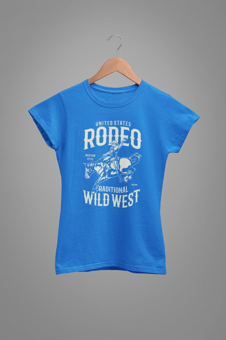 Rodeo T-shirt Traditional Wild West Cowboys Tshirt Western | Etsy