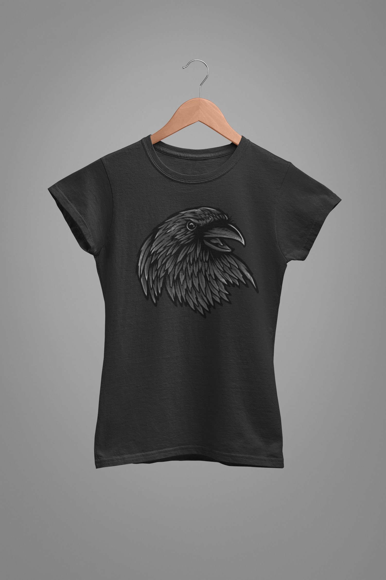 Rise of the Raven T-shirt, Raven Bird Shirt, Crow Graphic Design, Mad ...