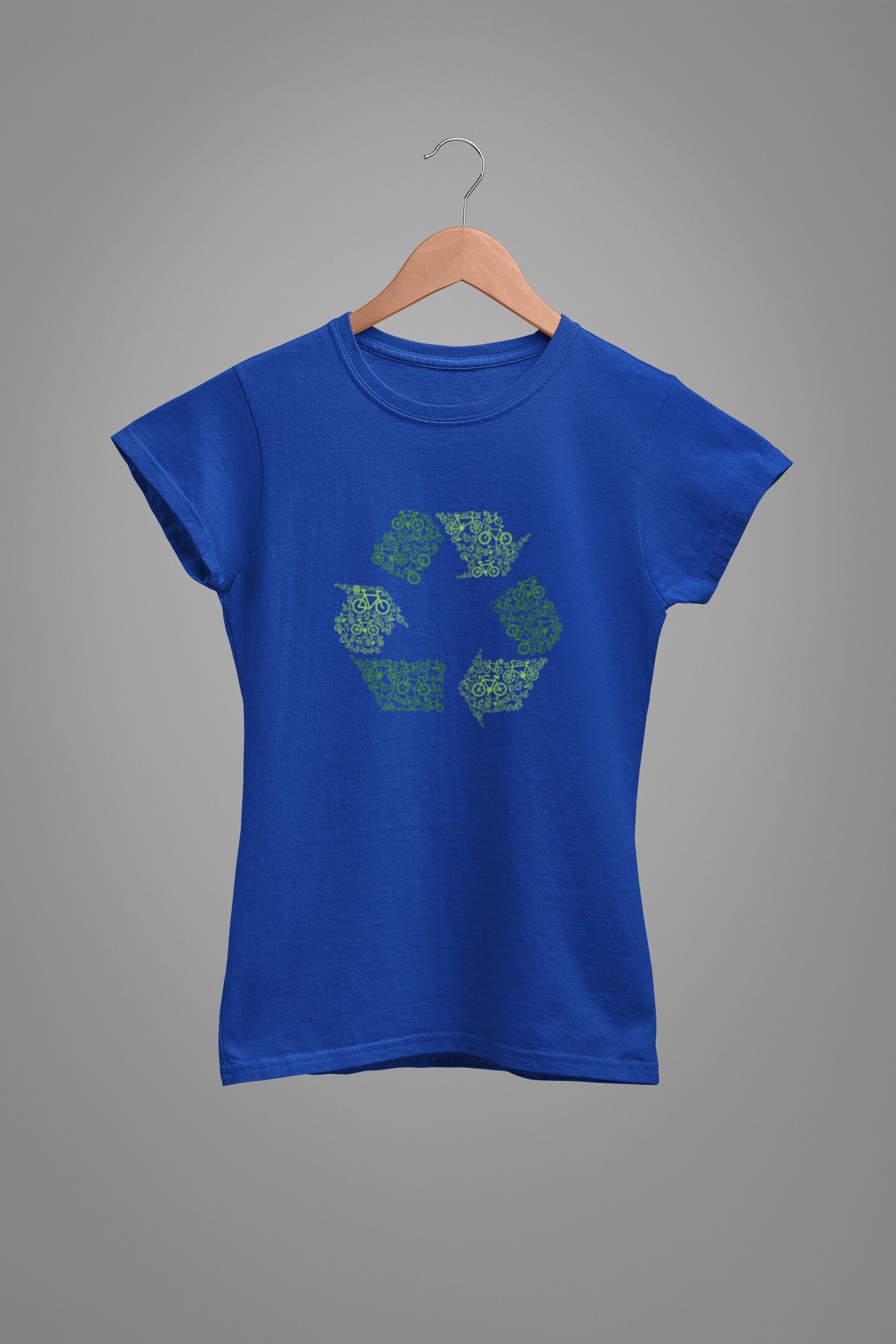 Ecology, Green Recycling Symbol T-shirt, Bicycle Cycling Ride, Zero ...