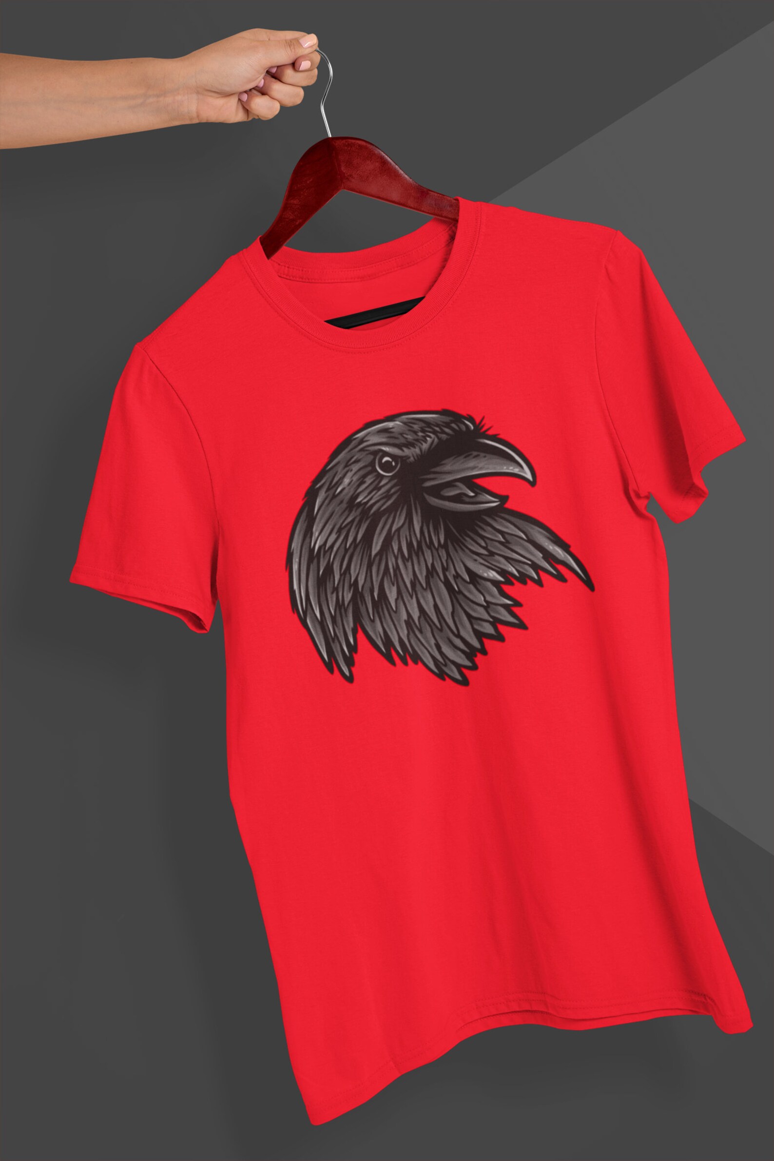 Rise of the Raven T-shirt, Raven Bird Shirt, Crow Graphic Design, Mad ...