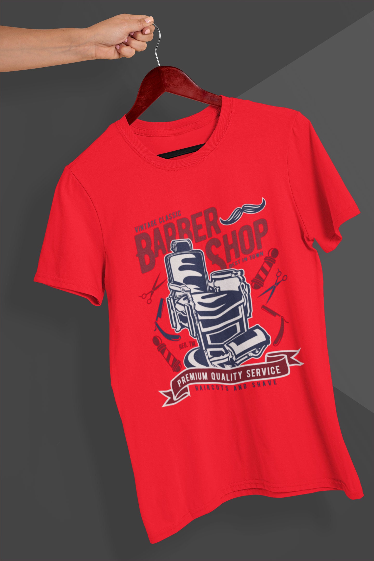 Vintage Barber Shop T-shirt Professional Hair Stylist Shirt - Etsy