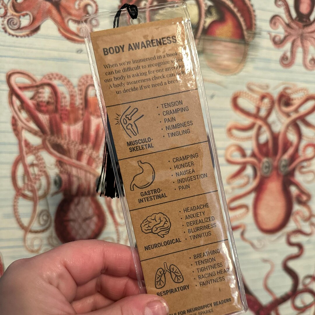 Feeling & Body Awareness Bookmark Reminder Tracker - Neurodivergent ...