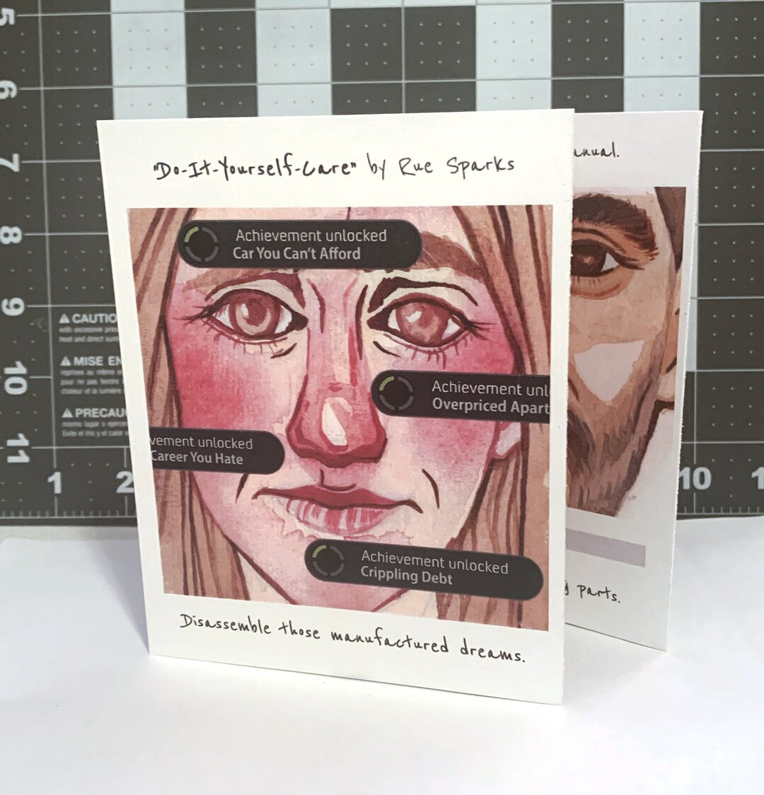 Diy-care Accordion Zine – Validating Individuality Poem & Watercolor ...