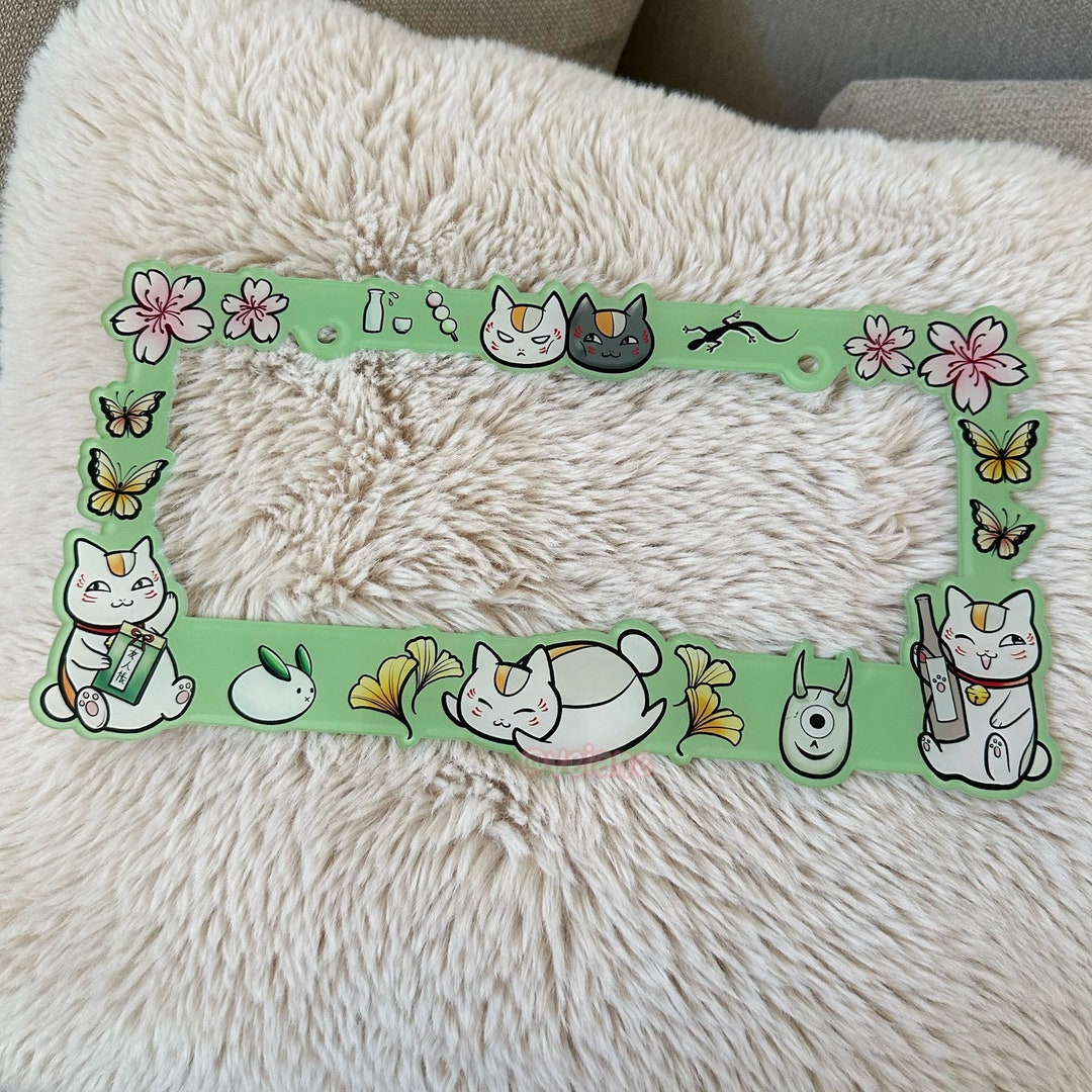 Natsume Yuujinchou Nyanko Sensei License Plate Frame (USA Fit) - Etsy