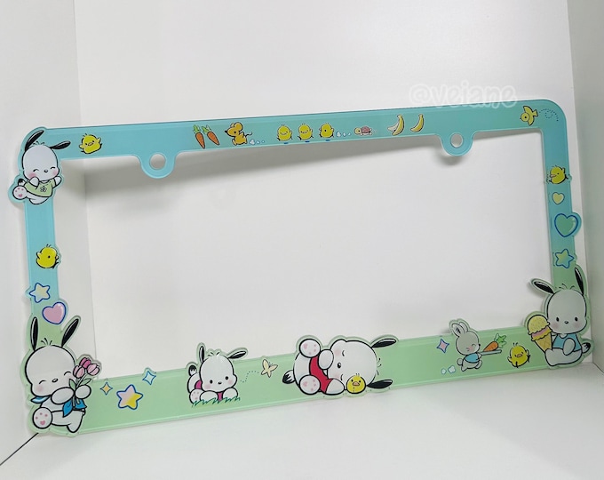 Pochacco Kawaii Cute Sanrio License Plate Frame (USA Fit) - Etsy