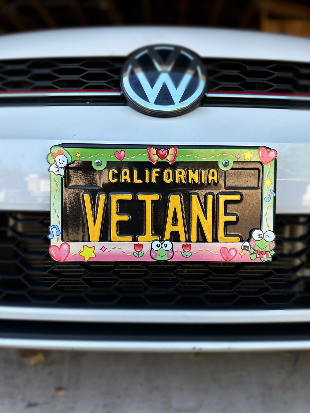 Keroppi Kawaii Cute Sanrio License Plate Frame USA Fit - Etsy