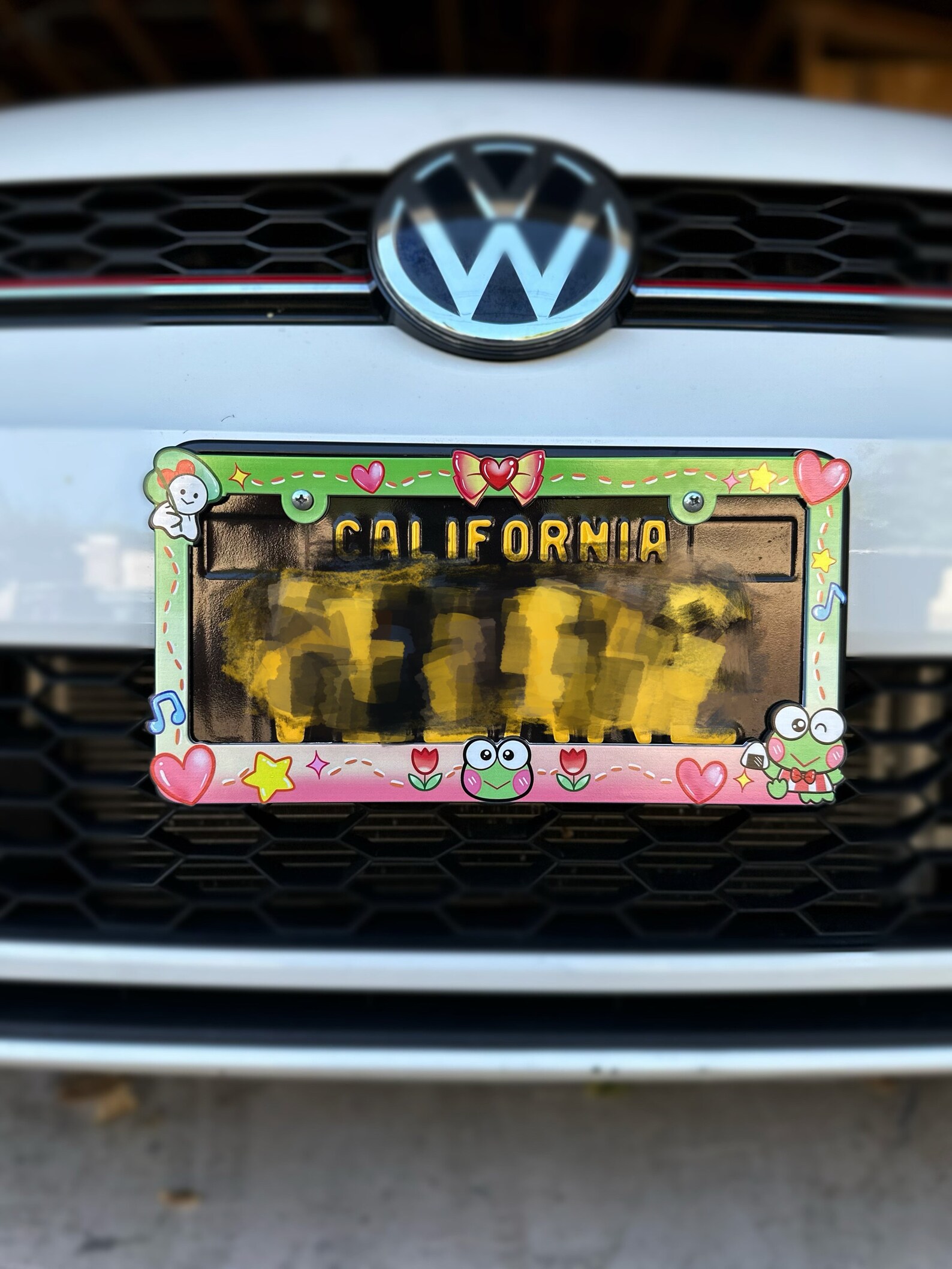 Keroppi Kawaii Cute Sanrio License Plate Frame USA Fit - Etsy