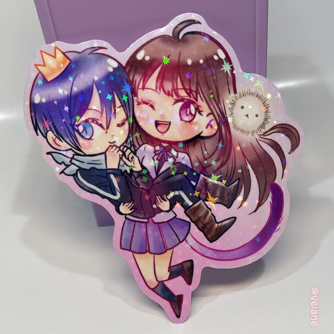 Yatori (yato and Hiyori From Noragami) Holographic Sticker - Etsy