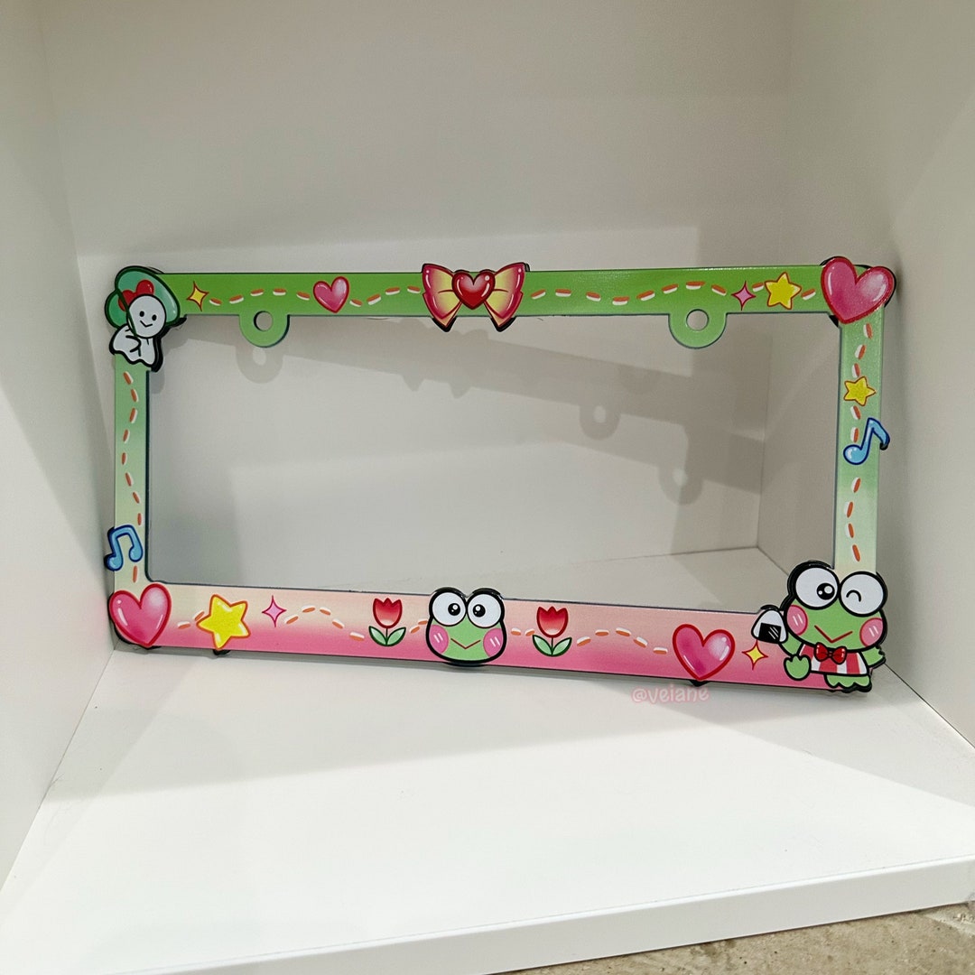 Keroppi Kawaii Cute Sanrio License Plate Frame USA Fit - Etsy