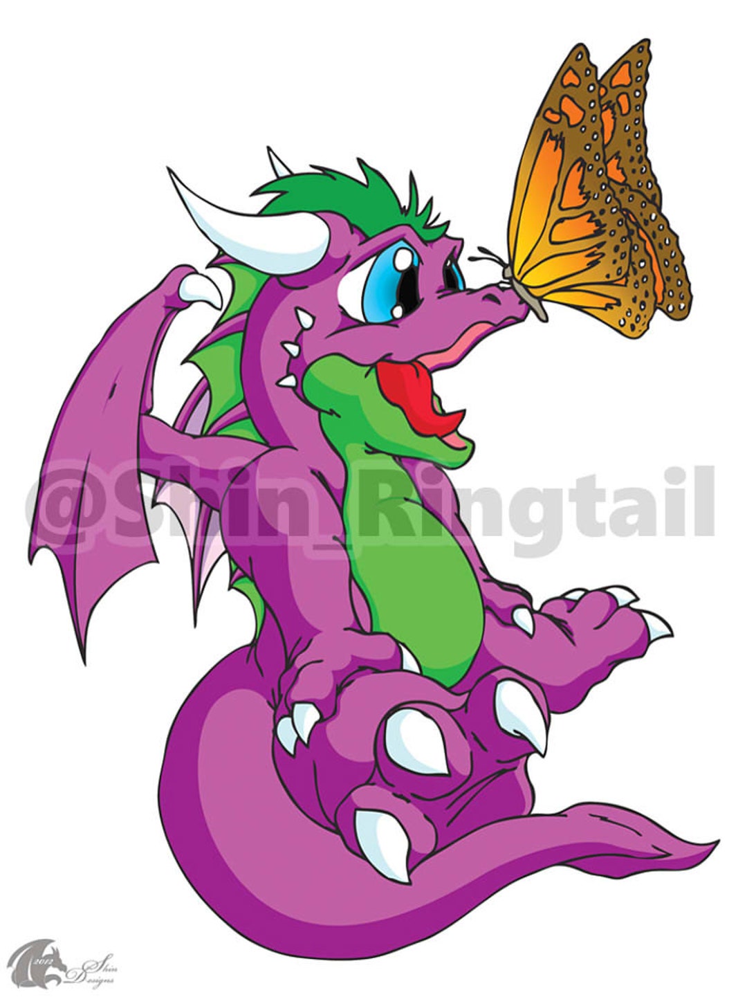 Draggie Butterfly (8.5"x11" Print) - Etsy
