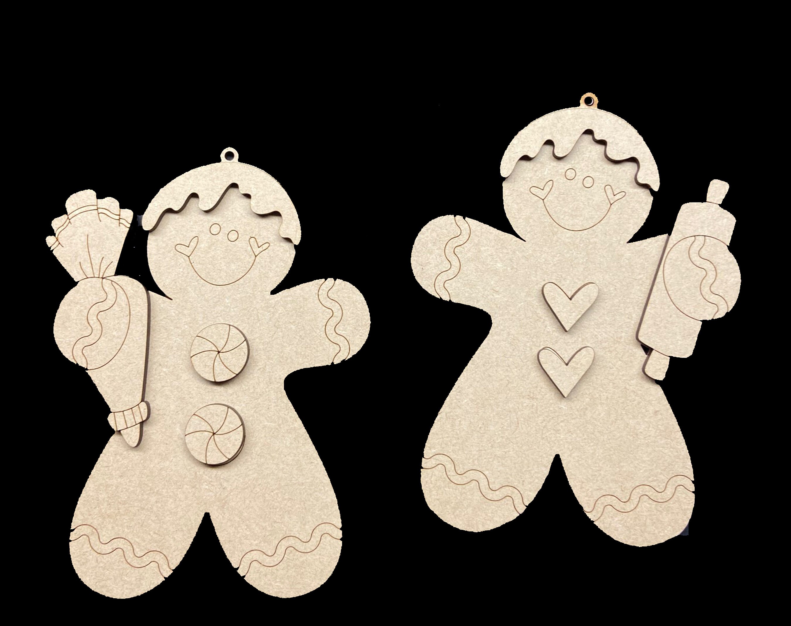 Gingerbread Ornament SVG, Laser Cut File, Gingerbread Christmas ...