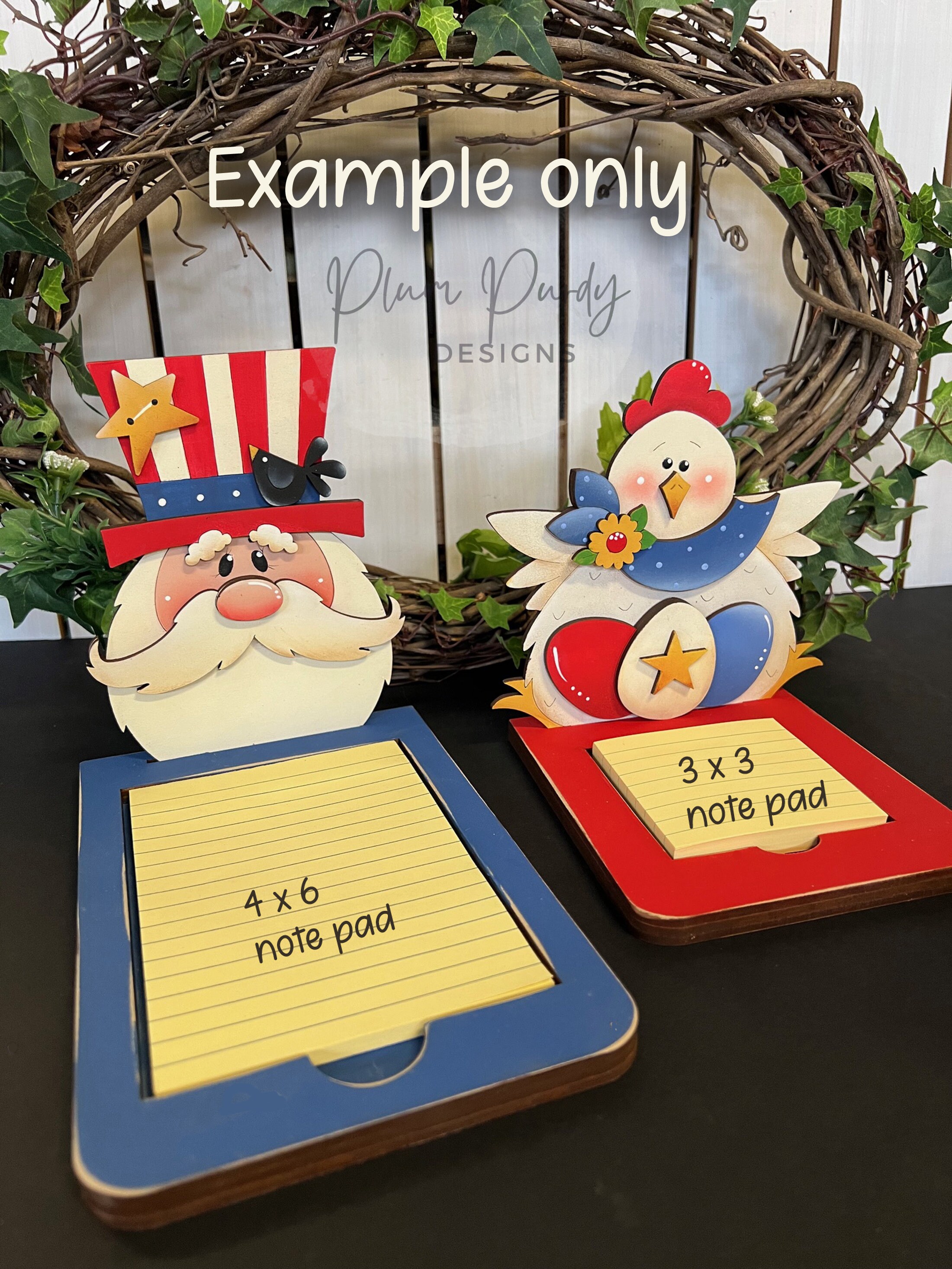 Note Pad Holder SVG File, Interchangeable Note Pad Holder, Desk Note ...