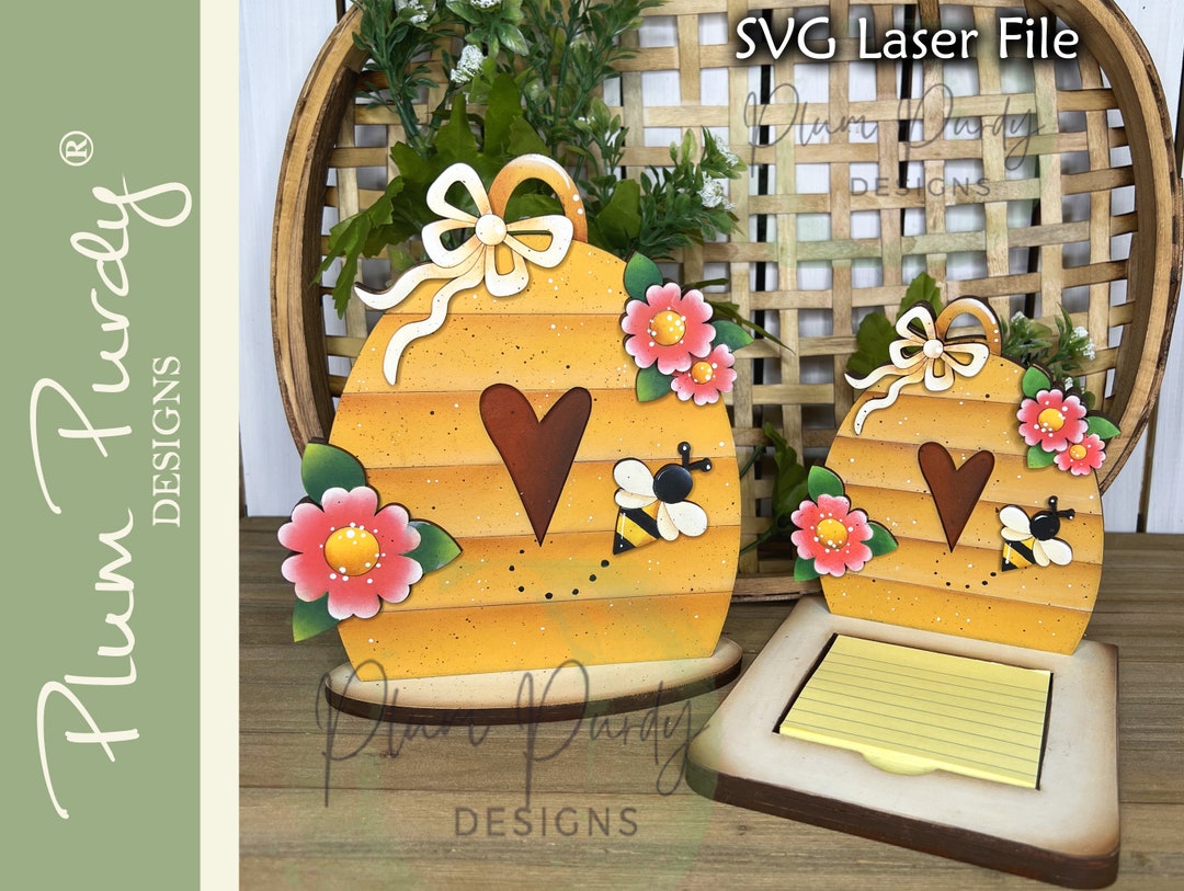 Bee Hive Shelf Sitter SVG File, Bee Skep Shelf Sitter SVG Laser File ...