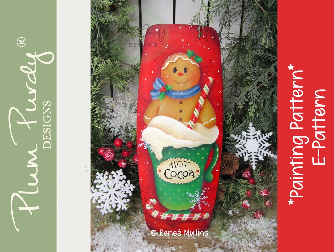 Gingerbread Tole Painting E-pattern, Christmas Ginger E-pattern ...